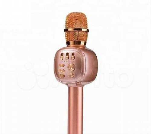 Караоке микрофон беспроводной charge K-310 розовый
