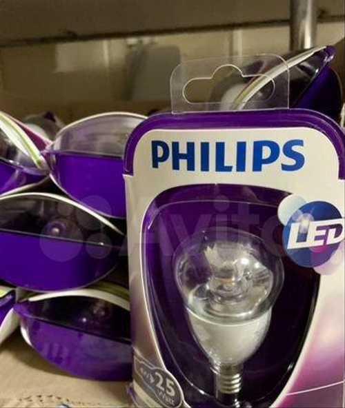Лампа светодиодная philips LED 230в теплая