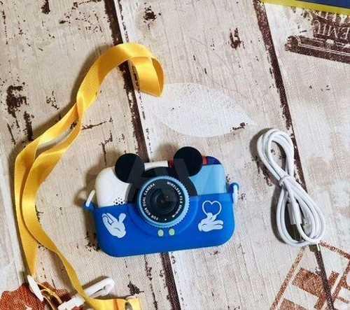 Детский фотоаппарат Микки Маус синий