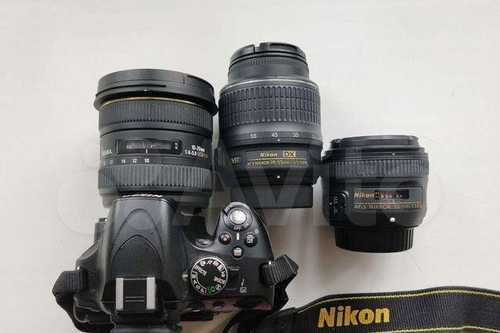 Зеркальный фотоаппарат Nikon d5100 + широкоугольны
