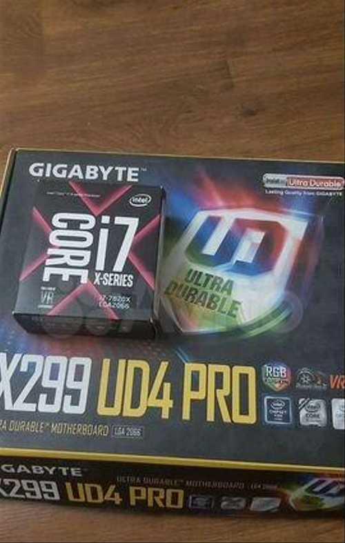 Intel Core i7 7820х + мать Gigabyte x299 LGA2066