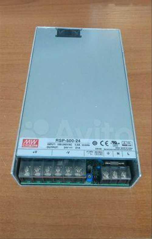 Блок питания mean well RSP-500-24