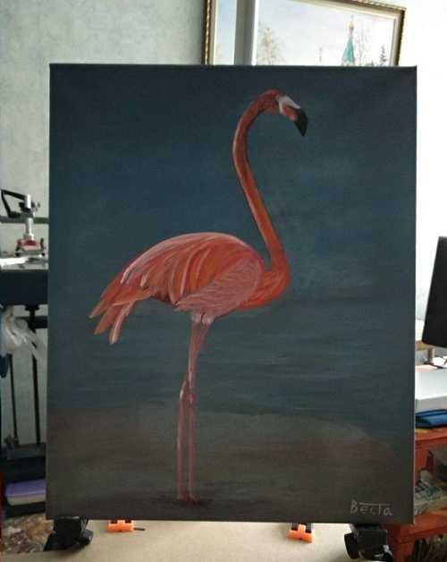 Картина "Фламинго" для интерьера