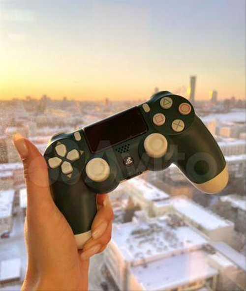 Новый геймпад джойстик Dualshock PS4 alpine green