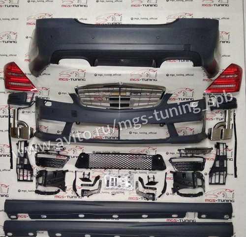 Комплект рестайлинга S63 AMG Mercedes S-Class W221