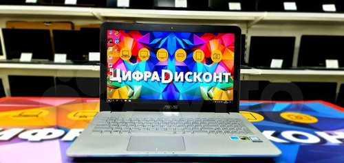 Ноутбук Asus i7-6700hq 6gb 128gb+1tb GTX 960