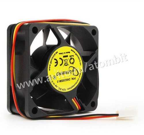 Вентилятор 60*60*25 3pin 12V Gembird D6025SM-3 25