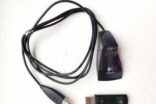 USB ресивер Logitech с удлинителем для мыши