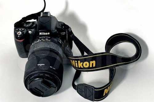 Фотоаппарат nikon d40 sigma 50-200 mm