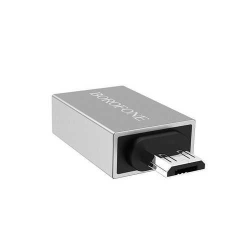USB OTG адаптер borofone BV2 Micro USB OTG Adapter