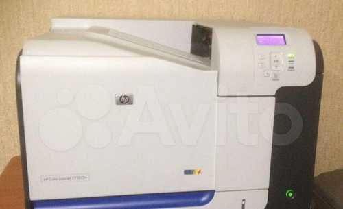 Принтер HP color LaserJet CP3525n + Картриджи