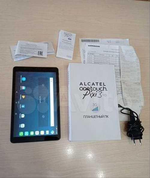 10.1" Планшет Alcatel Pixi 3 9010X. 3G Черный