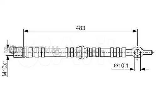 Bosch 1987476002 Шланг торм. зад. 200mm