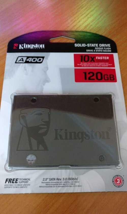Жёсткий диск SSD Kingston A400 120Gb