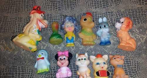 Резиновые игрушки винтаж СССР