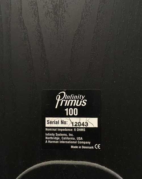 Продаются колонки infinity Primus и ресирв. Yamaha