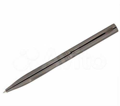 Ручка шариковая Delucci "Arte", синяя, 1,0 мм, корпус оружейный металл, с кристаллом (CPs 11416)