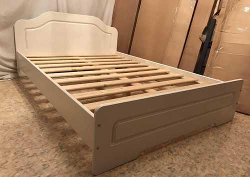 Двуспальная кровать Эрика 140х200 белая
