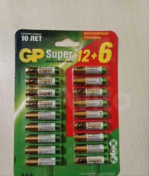 Батарейки GP Super AAA