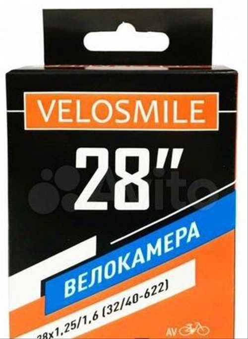 Камера VeloSmile 28х1,25/1,6 (32/40-622) AV для ве