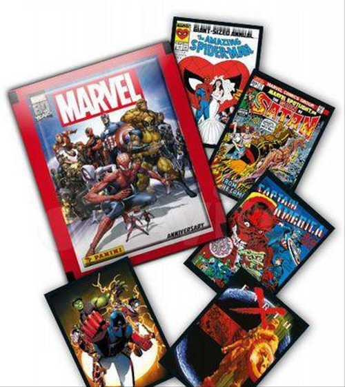 Наклейки panini Marvel 80 years