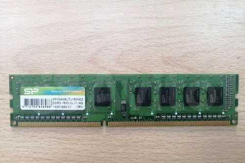 Оперативная память DDR3 SiliconPower 4Gb 1600MHz
