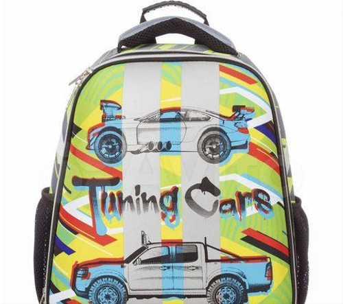 Ранец №1 School Basic Tuning Cars, 2 отделения, ортопедическая спинка