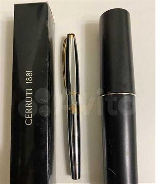 Ручка "cerruti 1881" с позолоченным пером новая