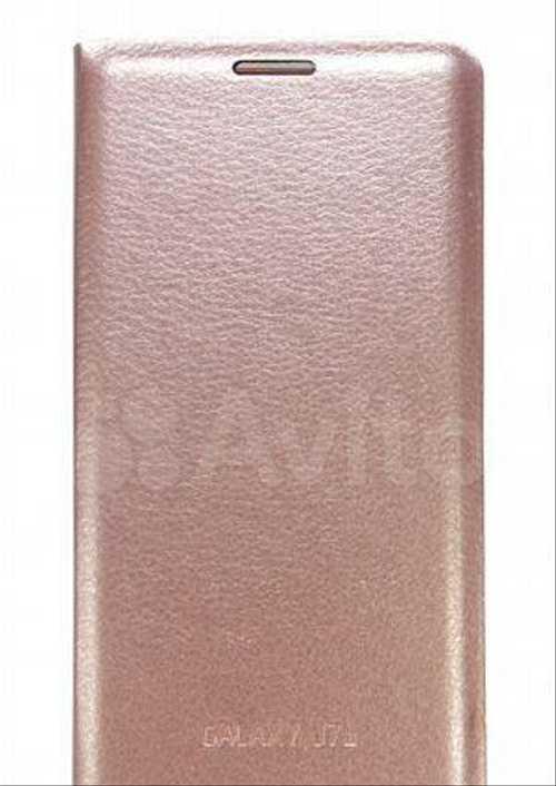 Чехол-книжка для Samsung J710F flip wallet кожа золото