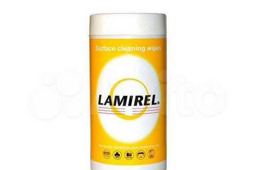 Чистящие салфетки Lamirel д/поверхн оф.техн туб10