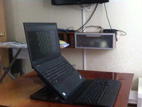 Подставка для ноутбука с беспроводной клавиатурой