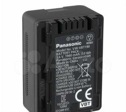 Аккумулятор Panasonic DMW-VBT190 новый (гарантия)