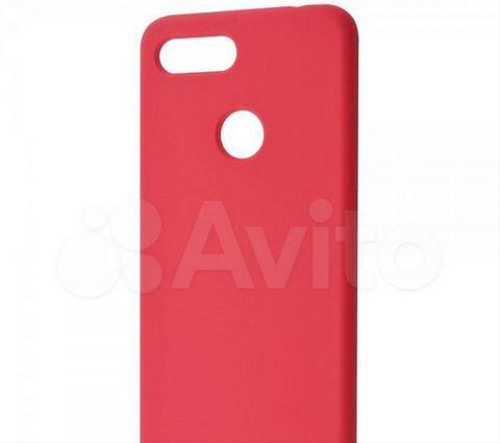 Чехол Silicone для Xiaomi Mi 8 Lite Overlay (Красный)