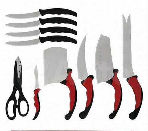 Набор кухонных ножей с магнитным держателем