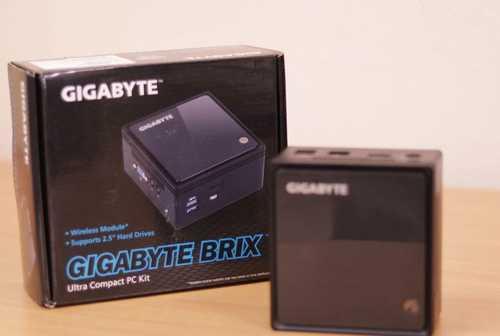 Мини-пк Gigabyte Brix GB-bace-3160 / 8 Гб / 120 Гб