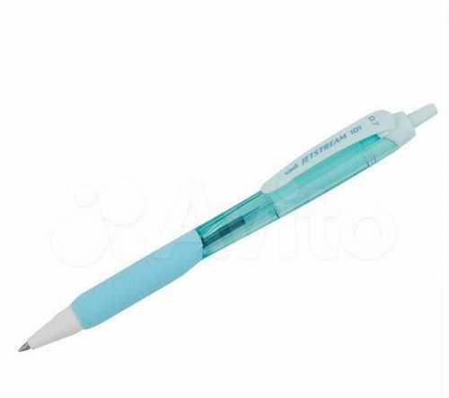 Ручка шариковая автоматическая "Jetstream SXN-101-07FL" синяя, 0,7 мм, бирюзовый