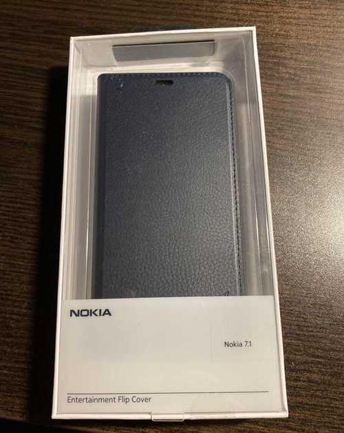 Чехол Nokia Flip Cover CP-270 для Nokia 7.1 синий