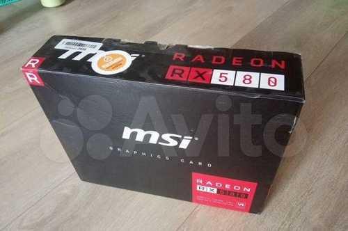 Коробка от видеокарты MSI RX 580 8G V1