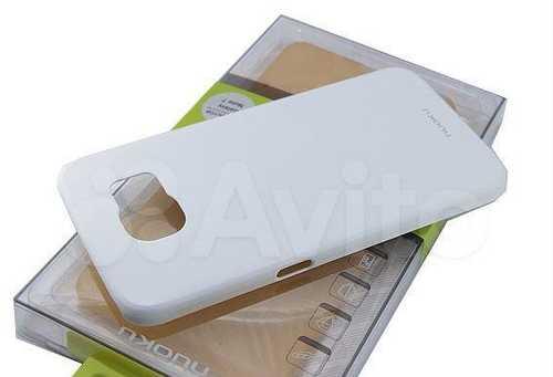 Чехол-накладка для Samsung G920 S6 nuoku soft белый