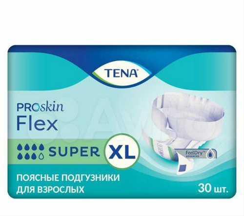 Подгузники tena Flex Super (тена Флекс Супер) XL 30 шт