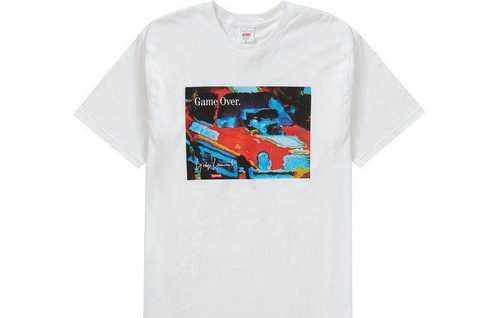 Supreme x Yohji Yamamoto Game Over Tee White