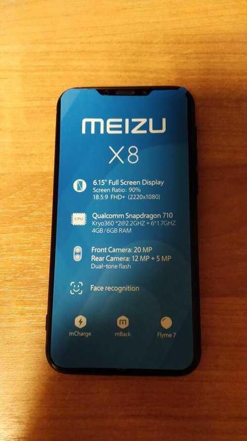 Смартфон Meizu X8 6/128Gb глобальный как новый