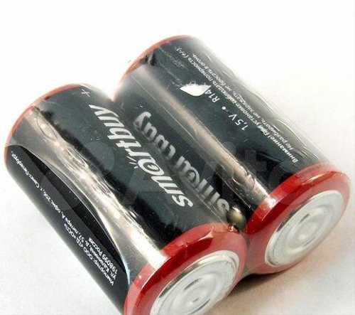 Батарейка D солевая Smartbuy sbbz-D02B 1.5V 2 шт