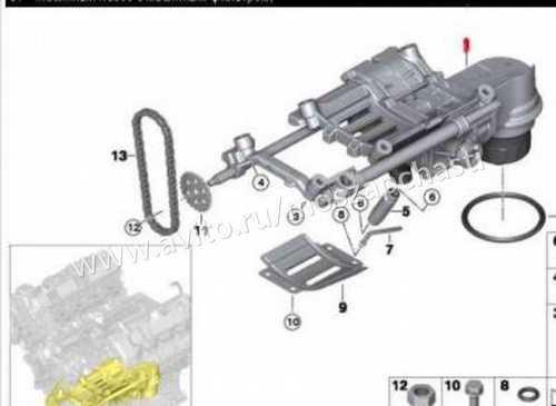 Масляный насос с масляным фильтром бмв