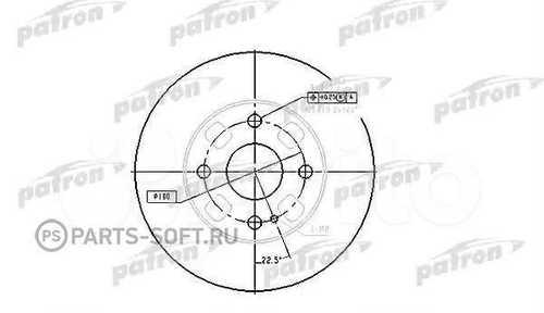 Patron PBD4120 Диск тормозной передн mazda 323 F VI 98-04, 323 S VI 98-04