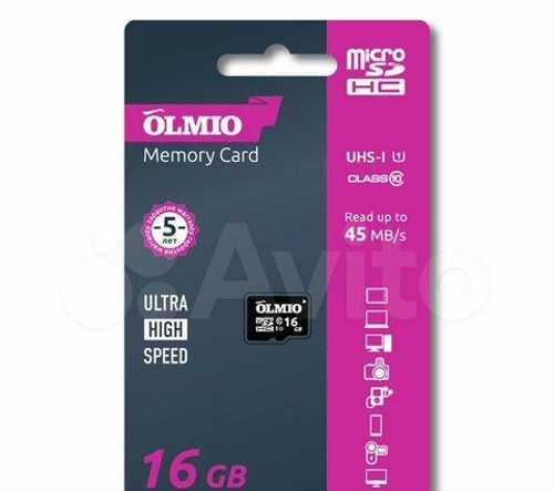 Карта памяти Olmio microsdhc 16GB Class 10