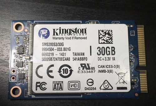 SSD Kingston 30 GB (SMS200S3/30G) msata