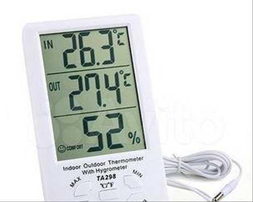 Цифровой термометр + гигрометр мт-298