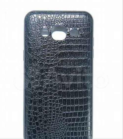 Чехол-накладка для Samsung J310 J3 2016 TOP fashion Рептилия TPU черный Блистер