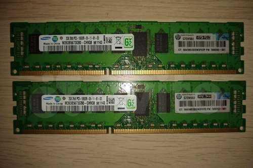 Оперативная память Samsung DDR3 ECC REG (2x2gb)